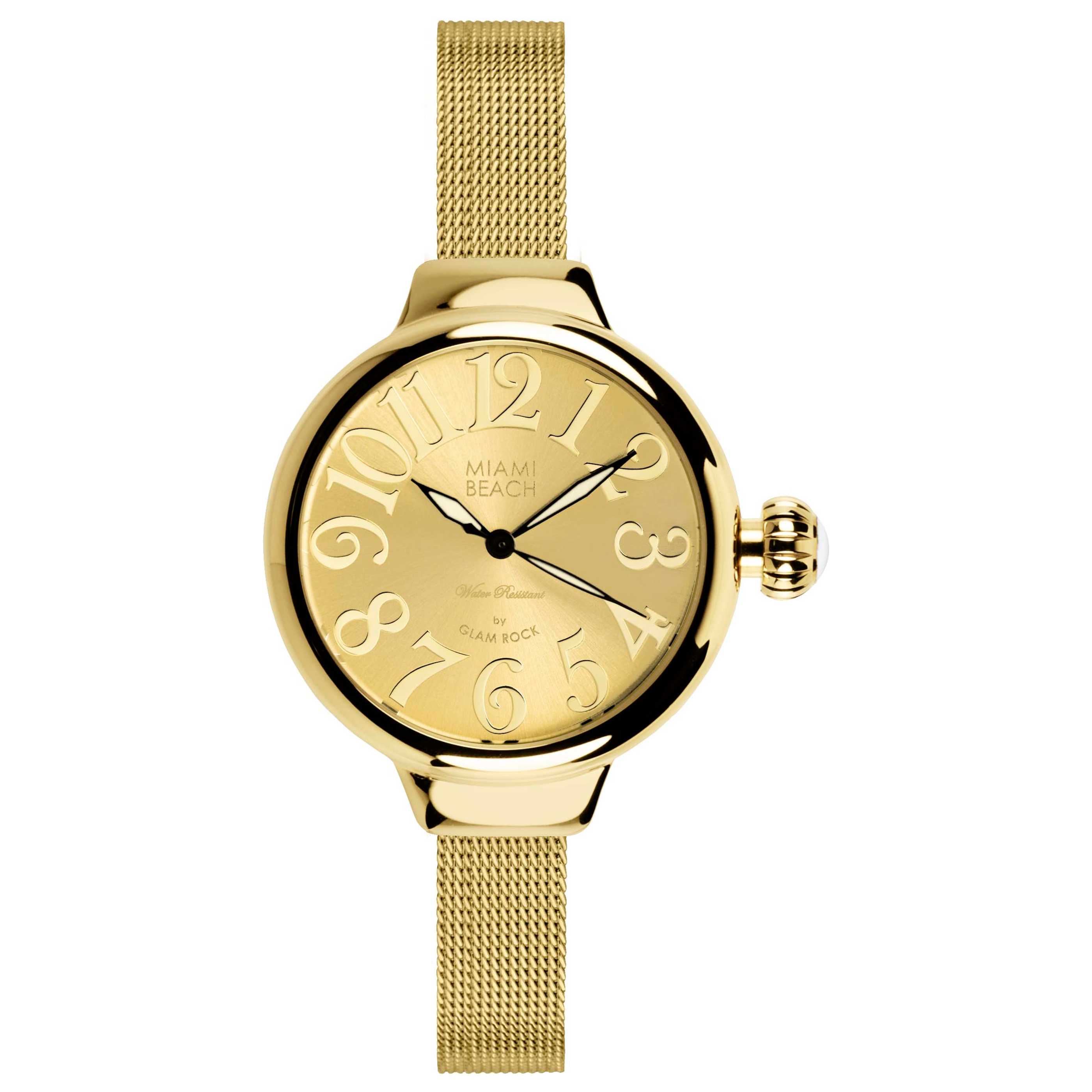 Glam Rock Miami Beach Art Deco Women's Watch MBD27150 – Ashford.com