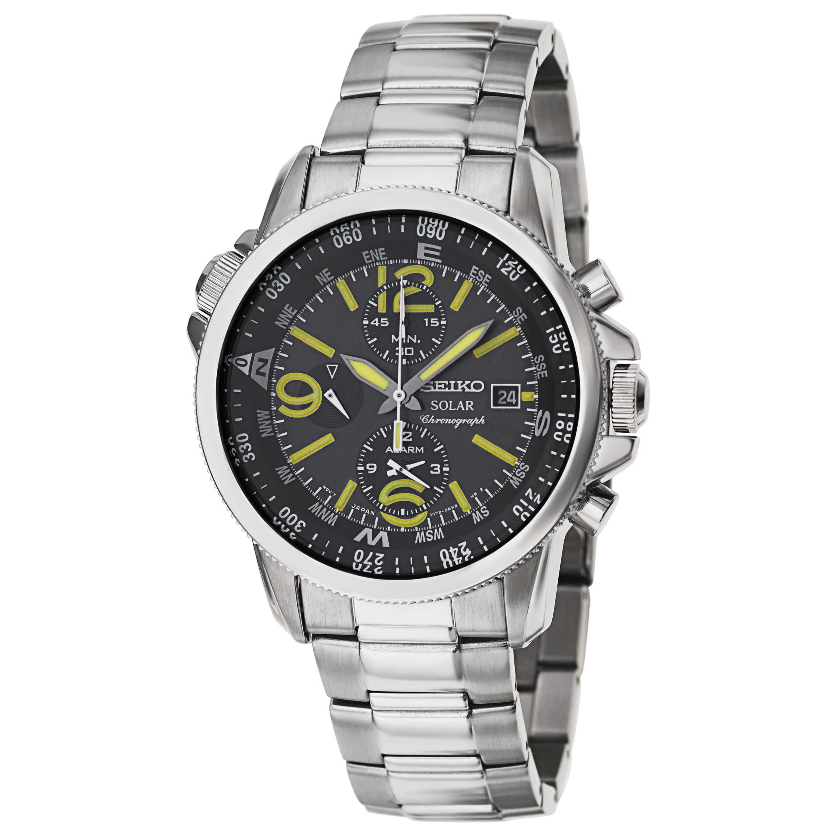 Seiko Men's Quartz Solar Watch SSC093 – Ashford.com
